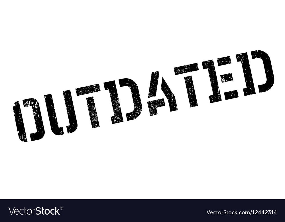 Outdated rubber stamp Royalty Free Vector Image