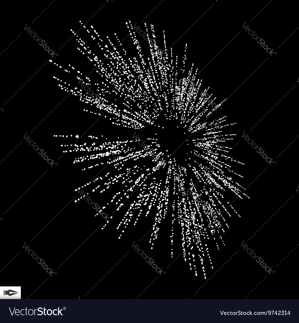 Point Explode Array Dynamic Background Grid Vector Image
