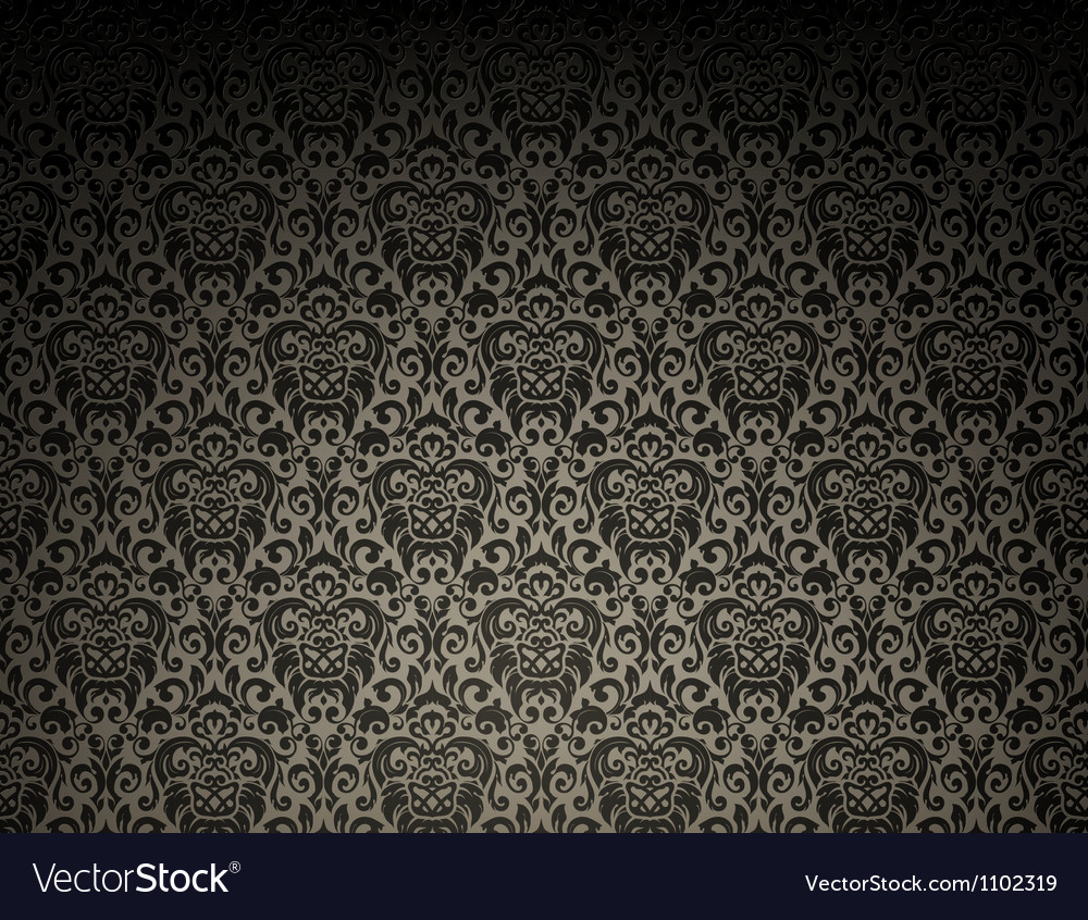 Dark seamless pattern Royalty Free Vector Image