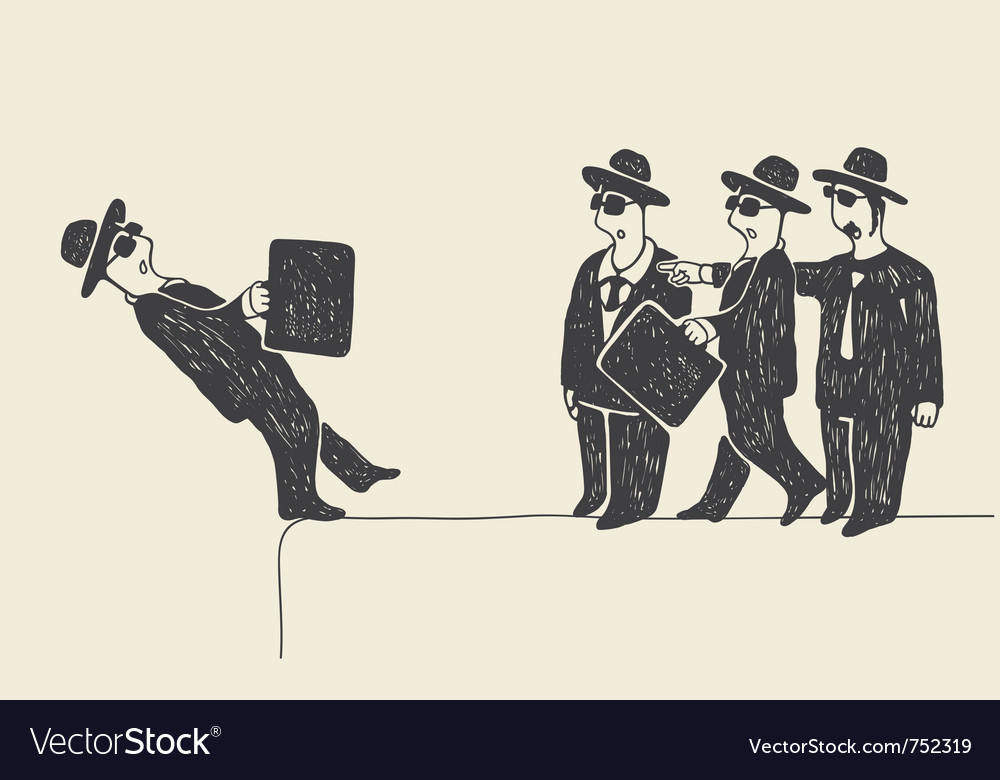 Falling down Royalty Free Vector Image - VectorStock