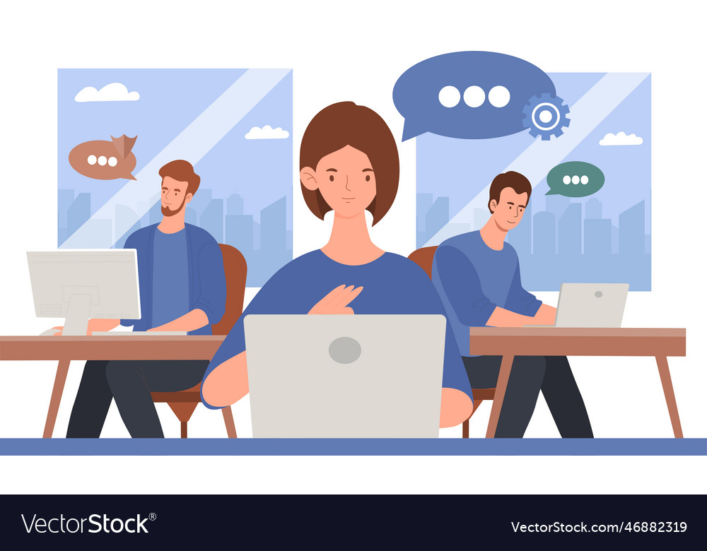 Technical support concept Royalty Free Vector Image