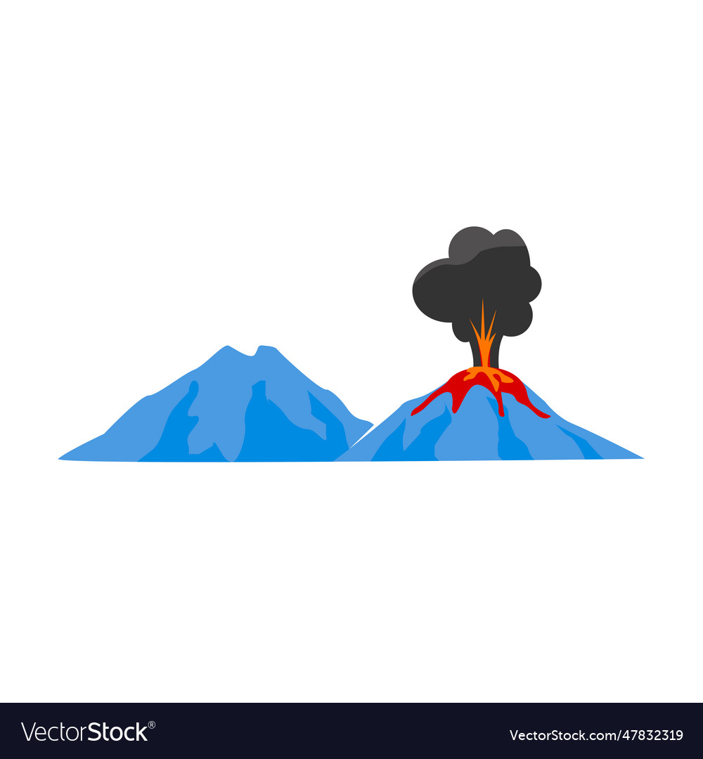 Volcano icon Royalty Free Vector Image - VectorStock
