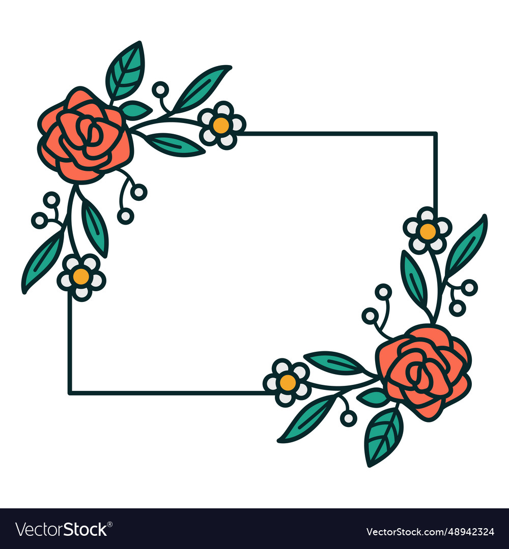 Ornament rectangular floral frame Royalty Free Vector Image Ornament rectangular floral frame Royalty Free Vector Image