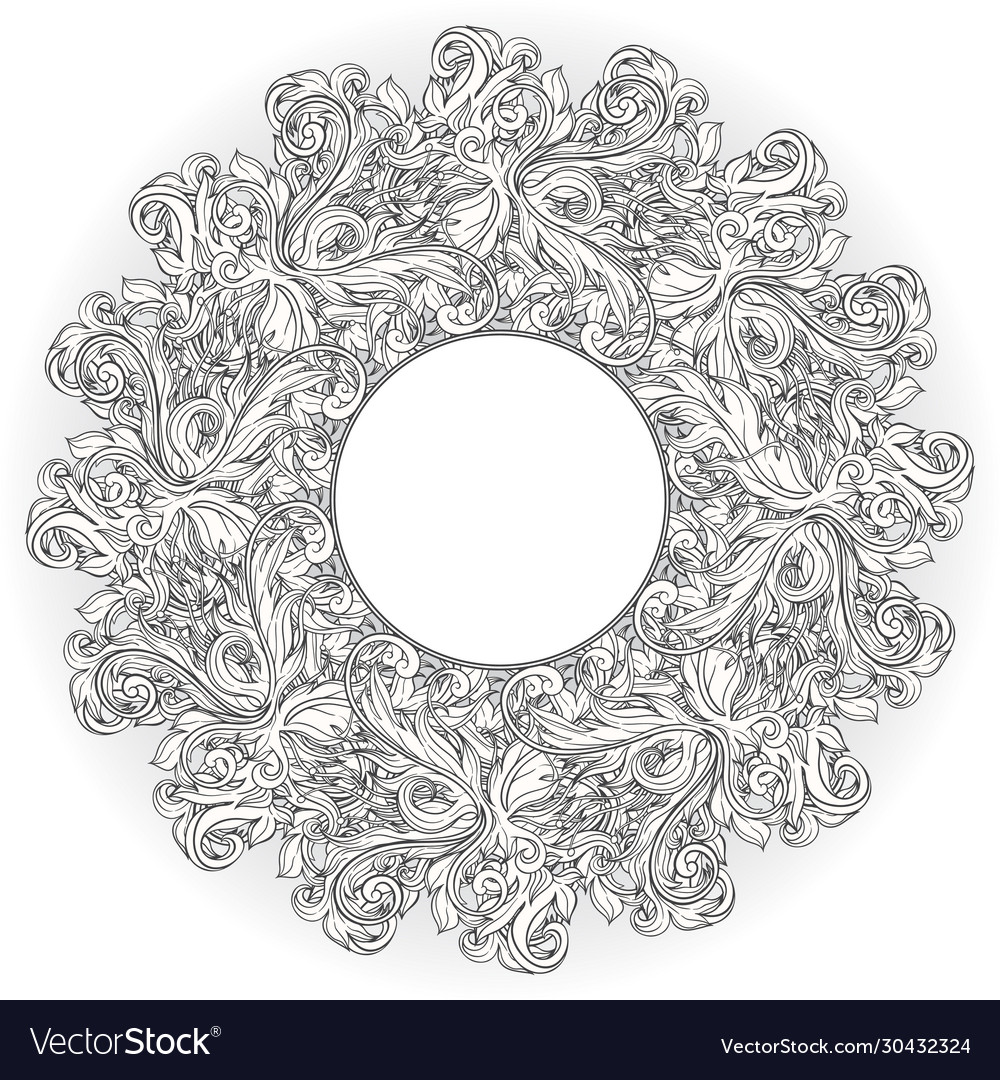 Round gray pattern Royalty Free Vector Image - VectorStock