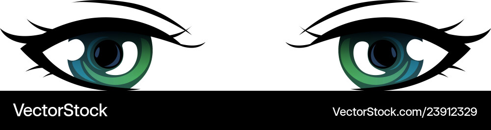 Bright beautiful eyes with light reflections Vector Image