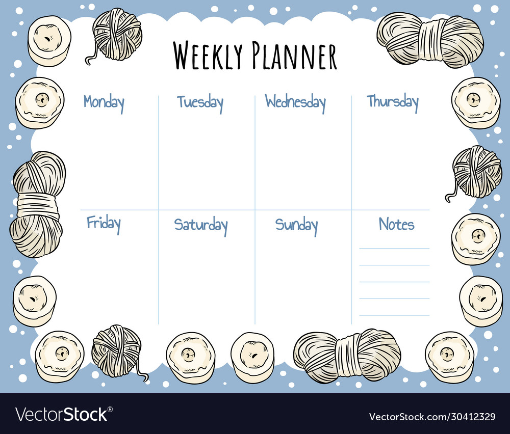 Cozy boho weekly planner and to do list Royalty Free Vector