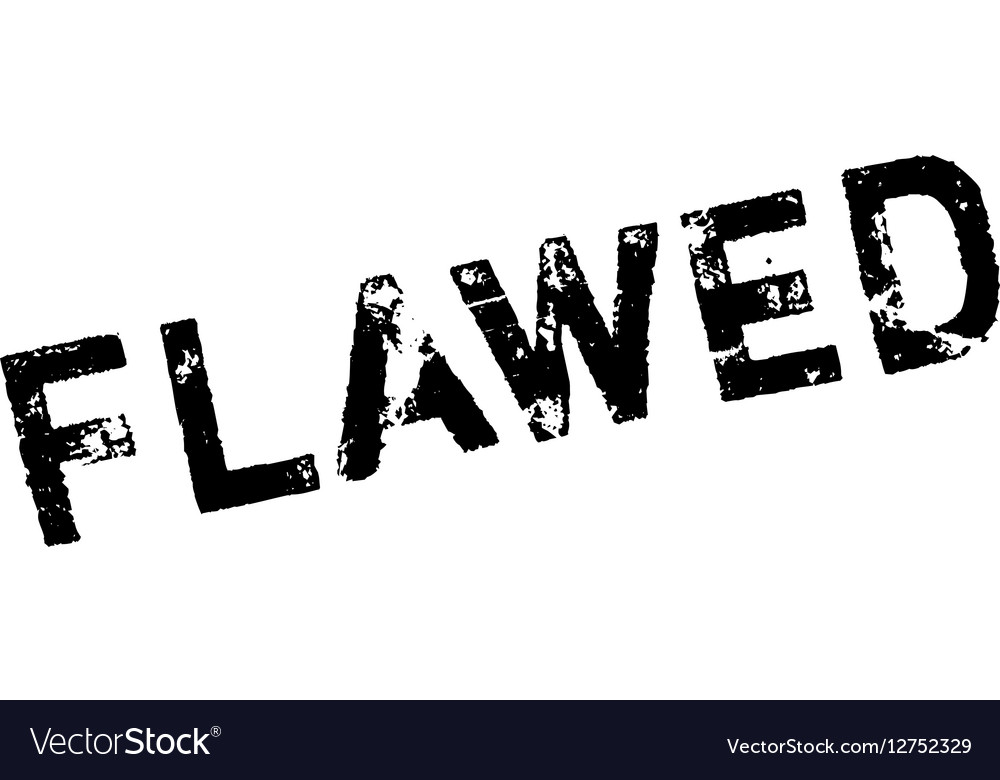 Flawed rubber stamp Royalty Free Vector Image - VectorStock