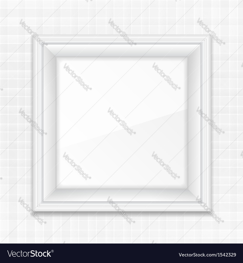 White frame Royalty Free Vector Image - VectorStock