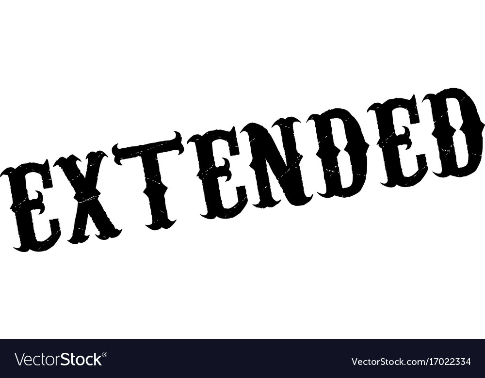 Extended rubber stamp Royalty Free Vector Image