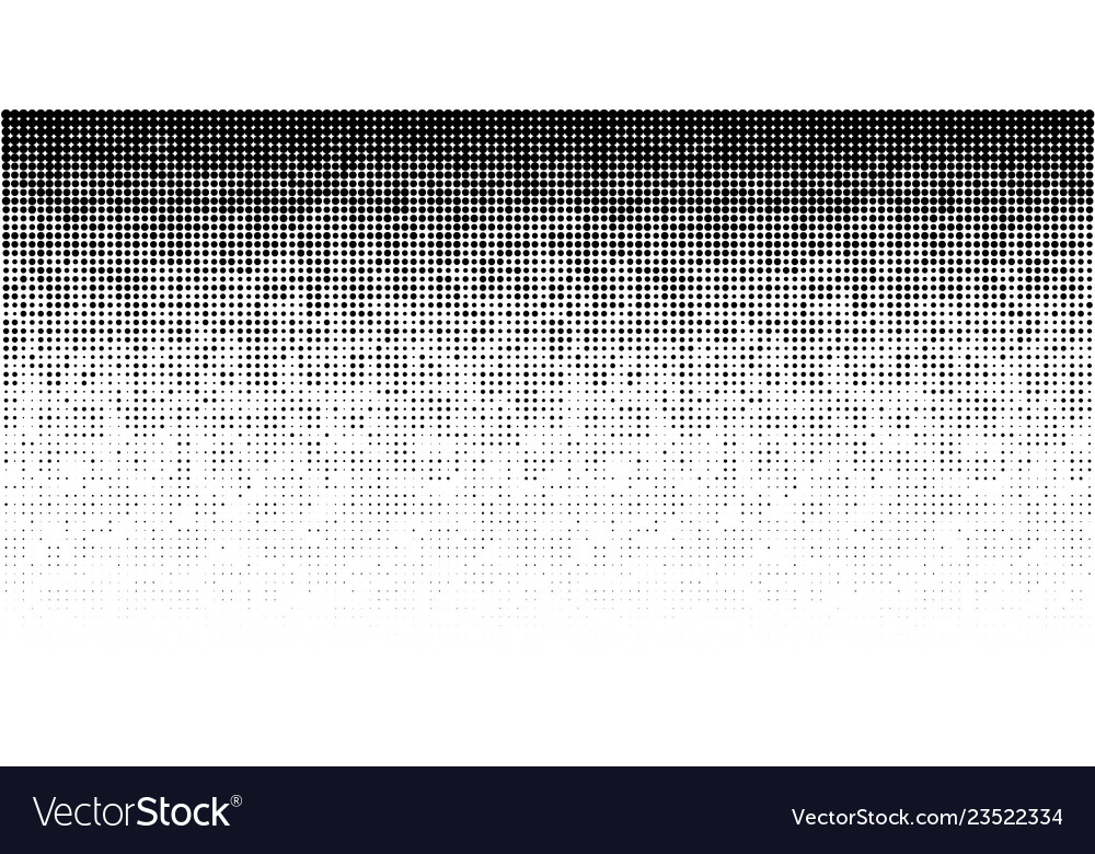 Halftone horizontal gradient pattern Royalty Free Vector