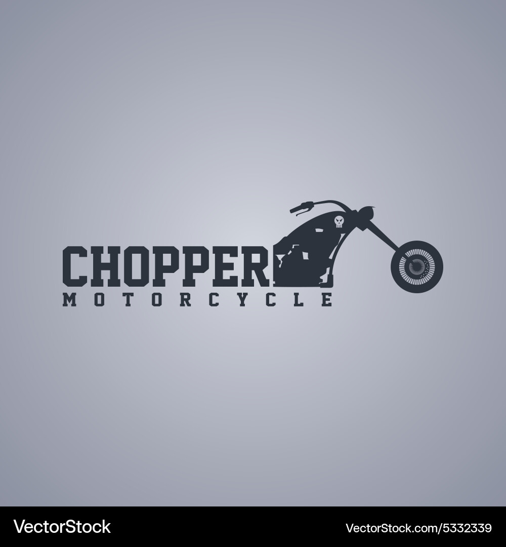 Chopper motorcycle Royalty Free Vector Image - VectorStock