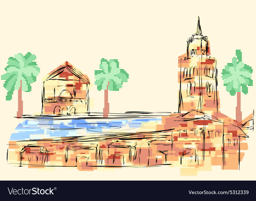 Marrakech Royalty Free Vector Image - VectorStock