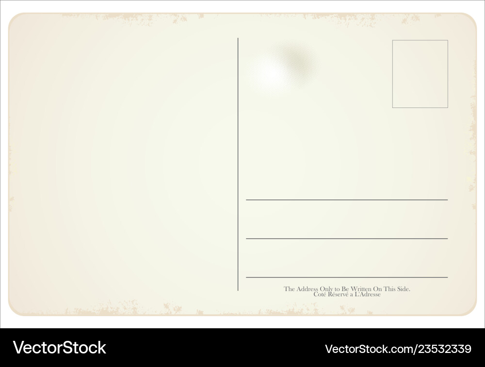 Postcard in retro vintage style Royalty Free Vector Image