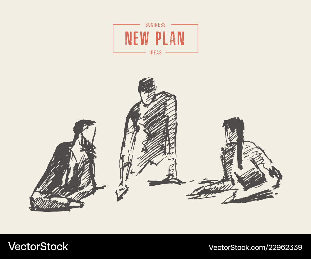Team working project teamwork concept work Vector Image