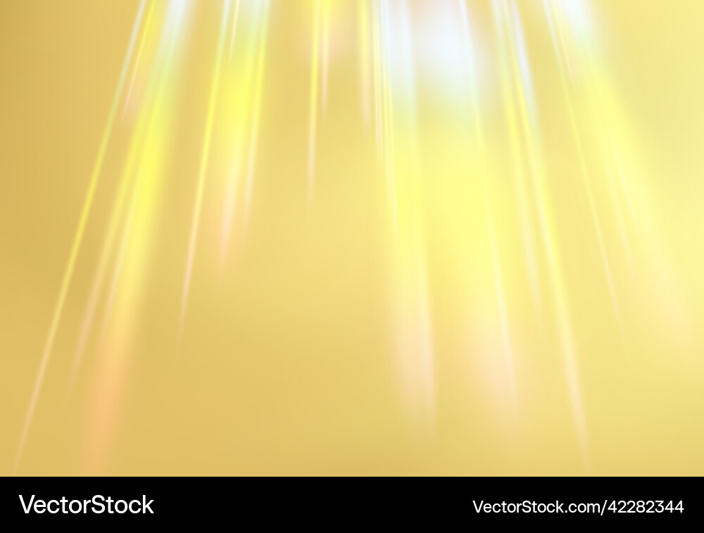 Gold prism texture rainbow on golden background Vector Image