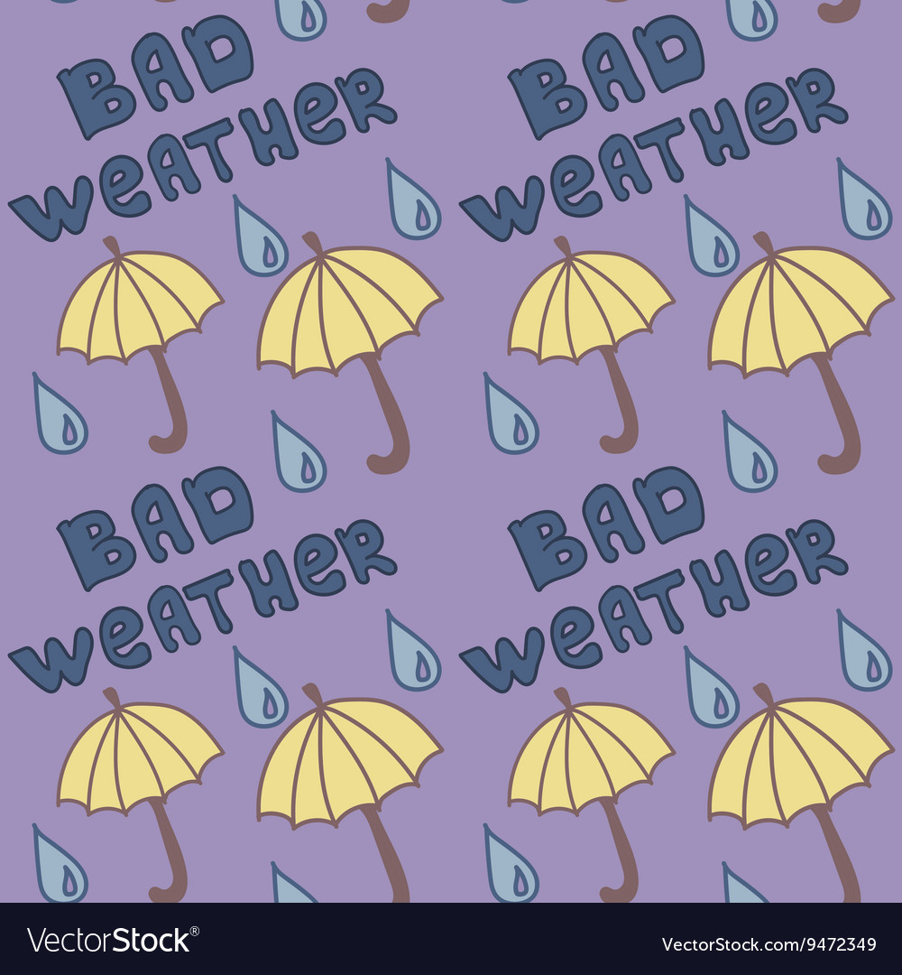 Bad weather pattern Royalty Free Vector Image - VectorStock