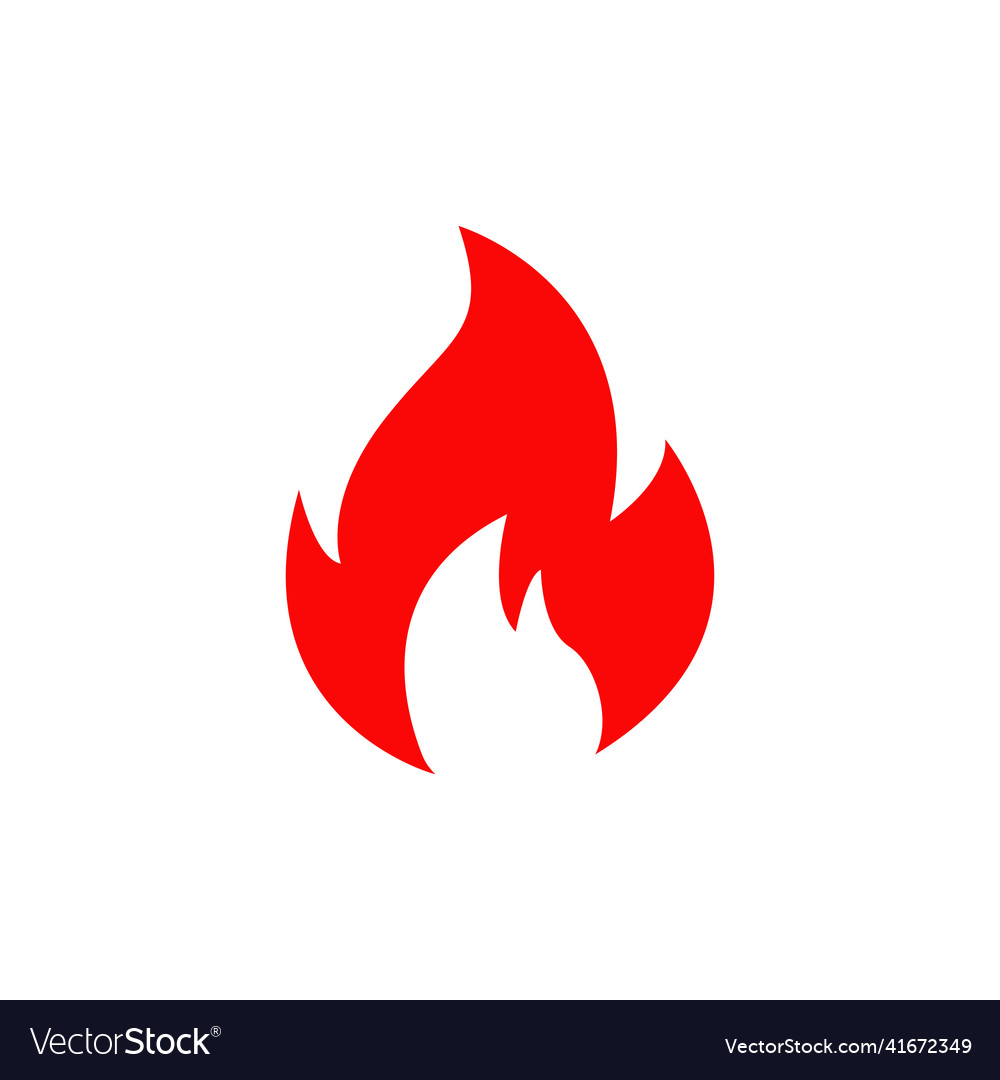 Fire flame Royalty Free Vector Image - VectorStock