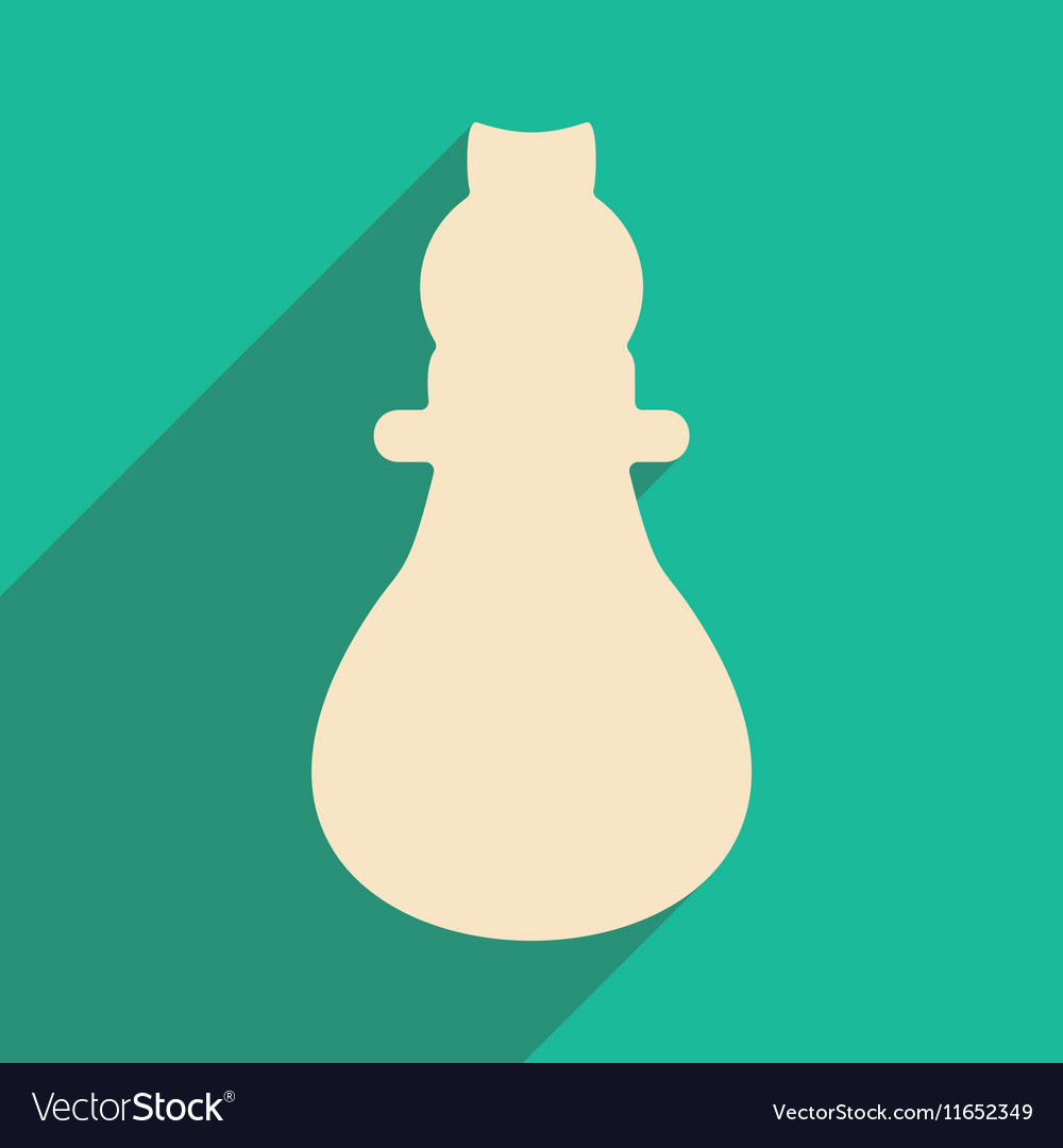 Flat with shadow icon and mobile application Vector Image