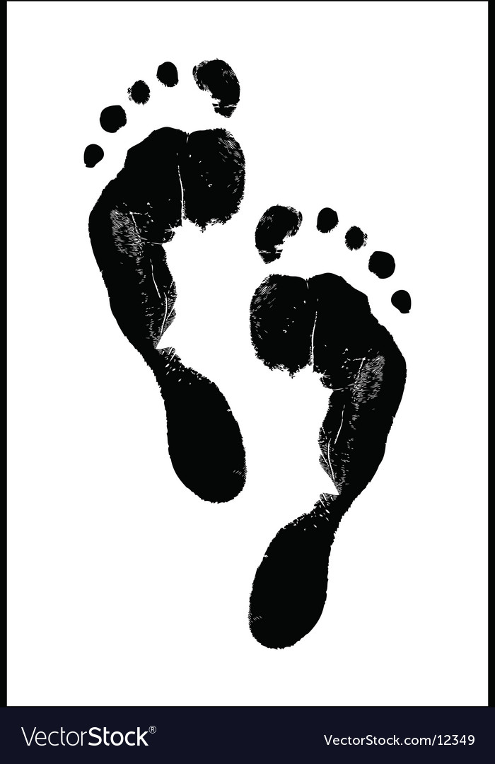 Foot print Royalty Free Vector Image - VectorStock