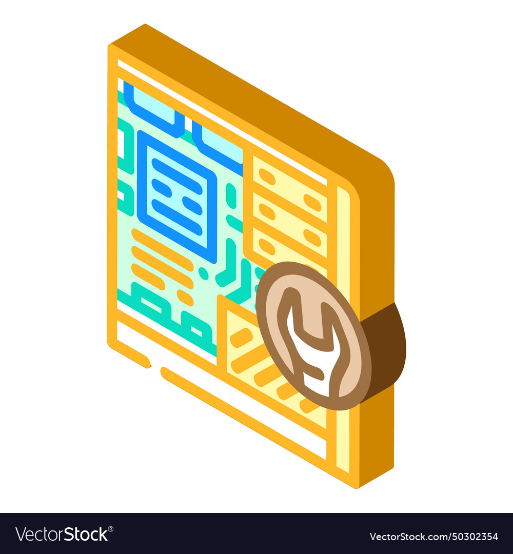 Computer maintenance repair isometric icon Vector Image Computer maintenance repair isometric icon Vector Image