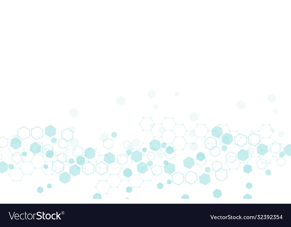 Hexagonal abstract background big data Royalty Free Vector