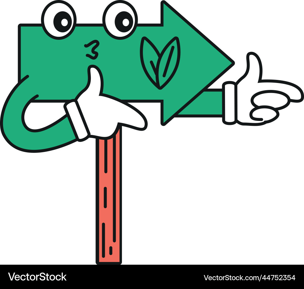 Save the world arrow Royalty Free Vector Image