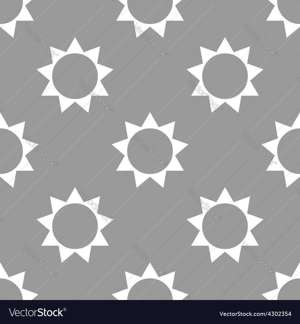 Sun seamless pattern Royalty Free Vector Image