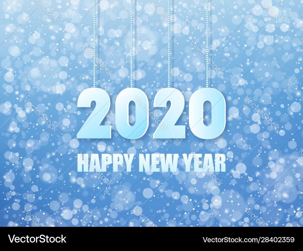 2020 happy new year background Royalty Free Vector Image