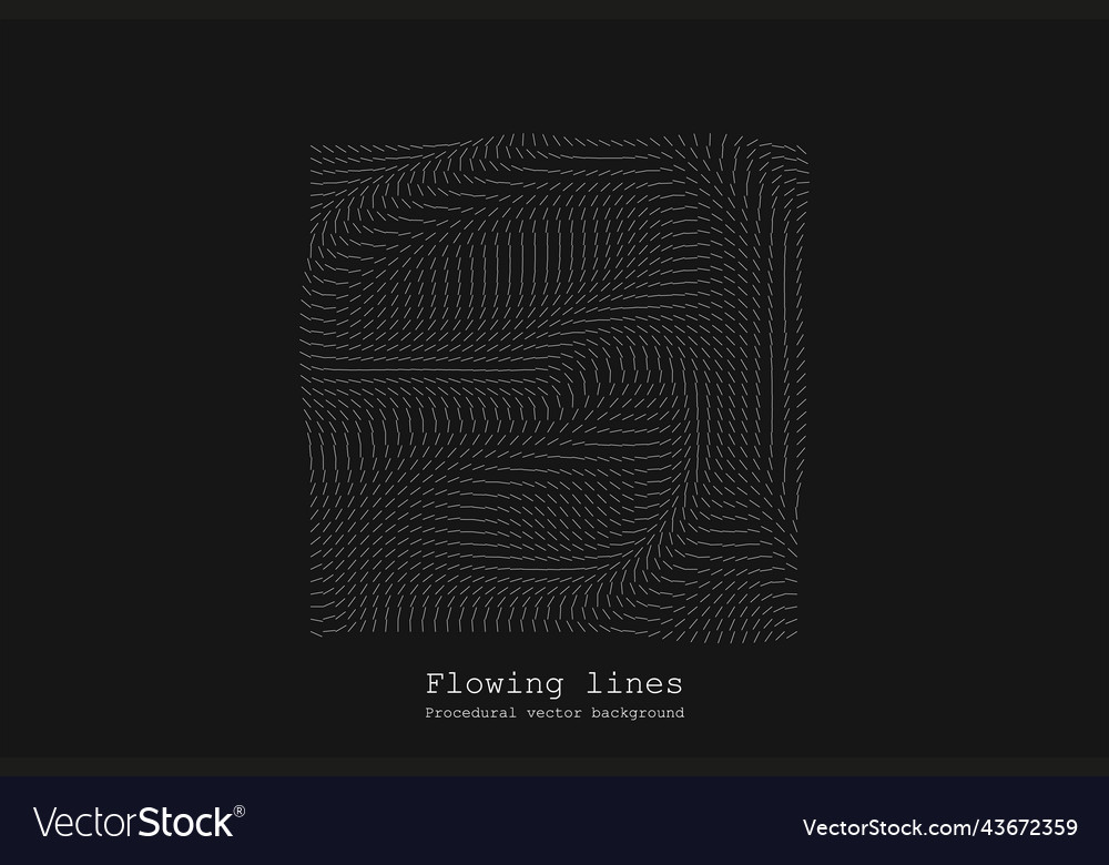 Abstract line matrix pattern noise flow dynamic Vector Image
