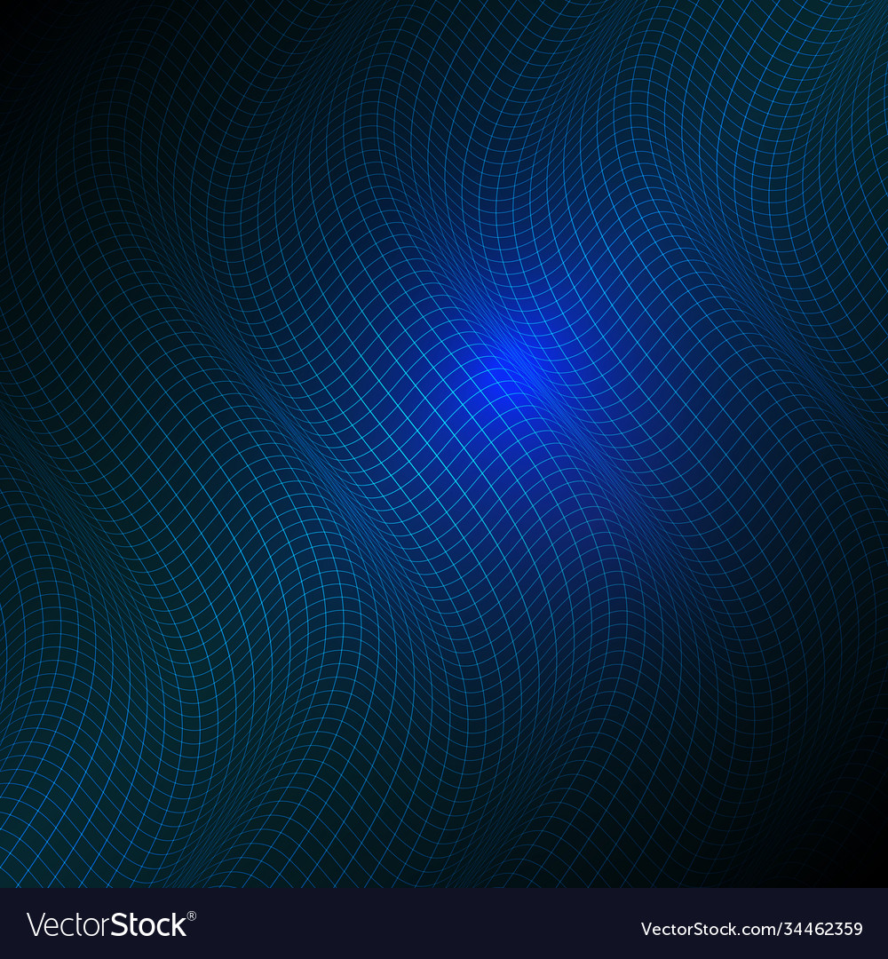 Abstract tech background with flowing grid design Vector Image