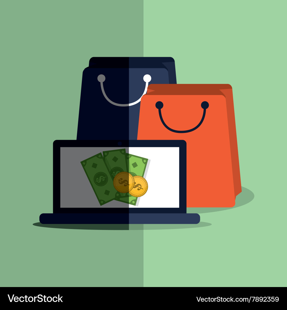 Shopping online design Royalty Free Vector Image