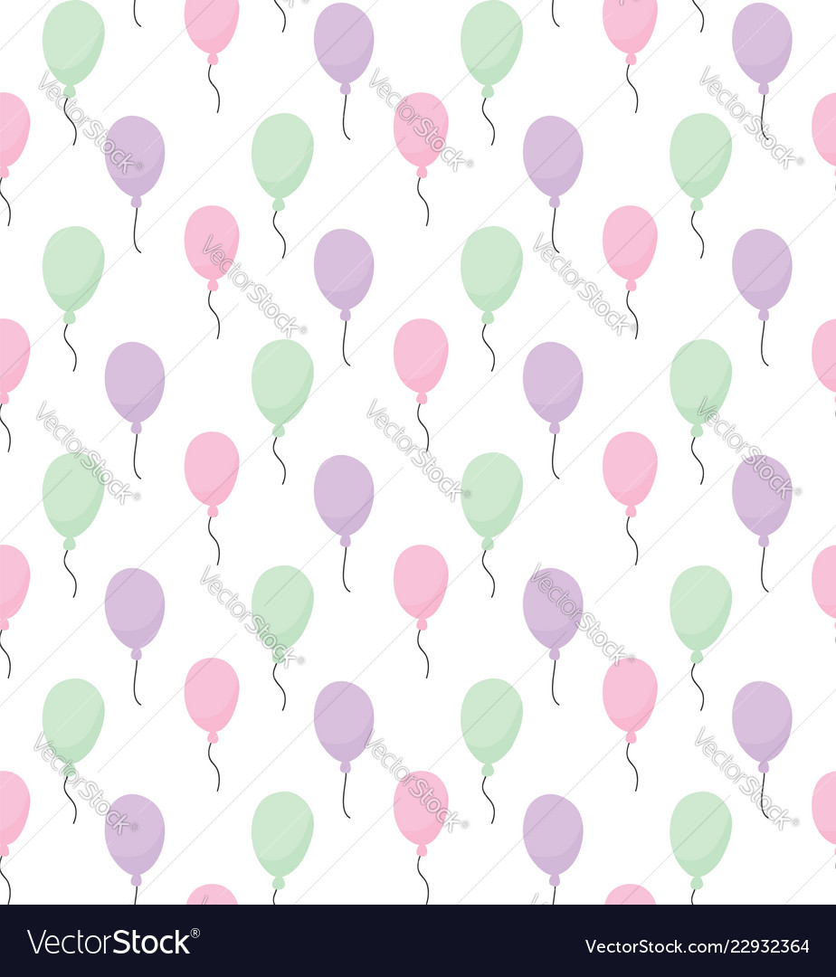 Baloons pattern Royalty Free Vector Image - VectorStock