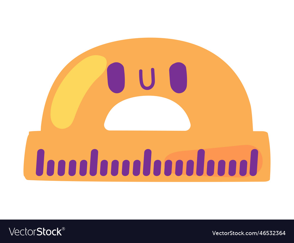 Cute protractor icon Royalty Free Vector Image Cute protractor icon Royalty Free Vector Image