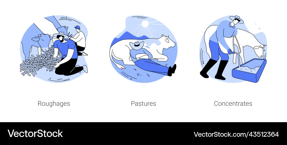 Feeds for livestock isolated cartoon Royalty Free Vector
