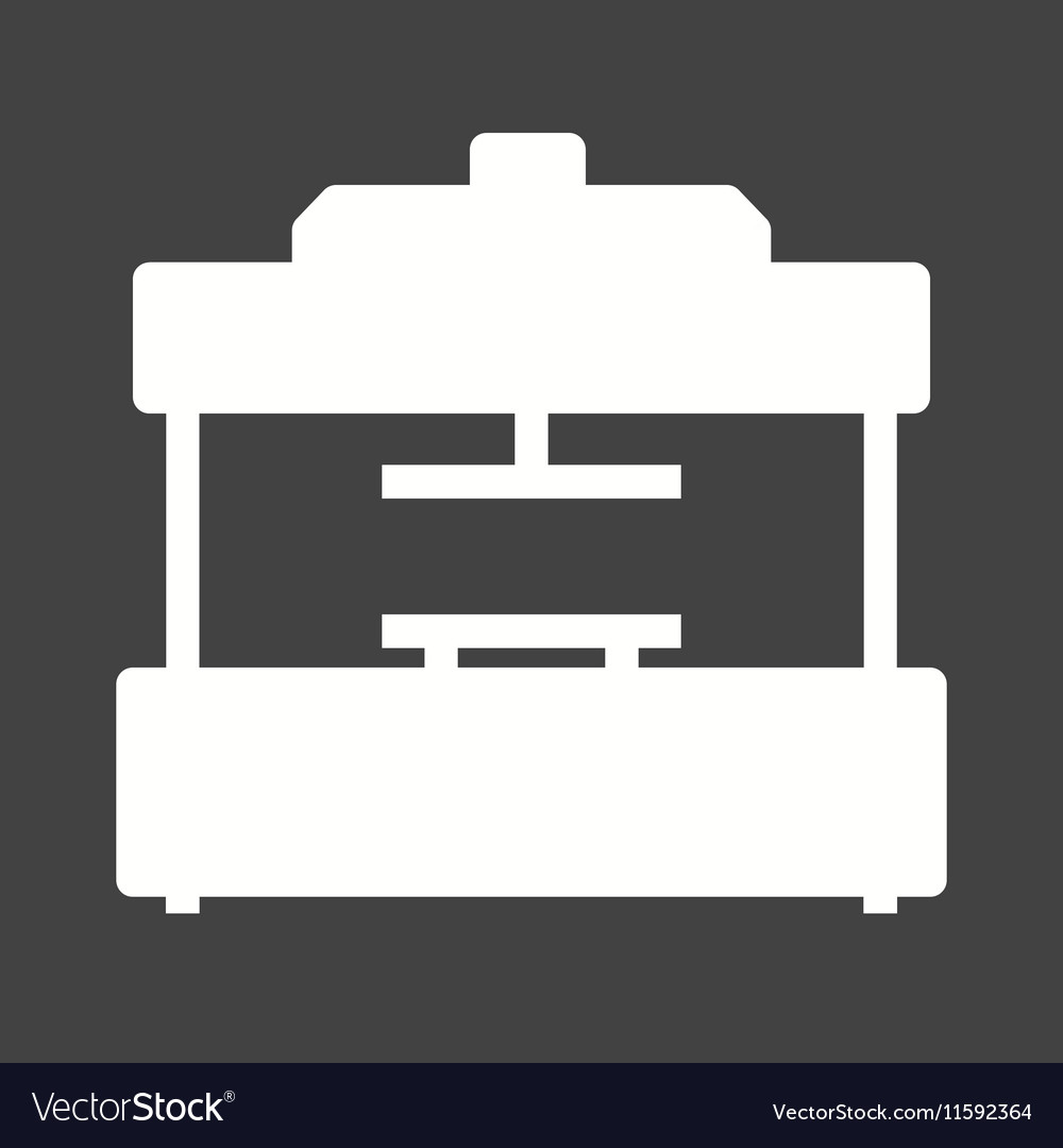 Machine press Royalty Free Vector Image - VectorStock