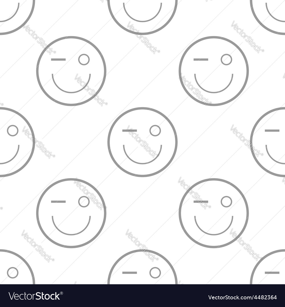 Smiling pattern Royalty Free Vector Image - VectorStock