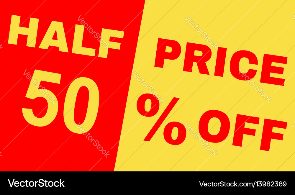 Advertisement leaflet flyer sale sticker Vector Image