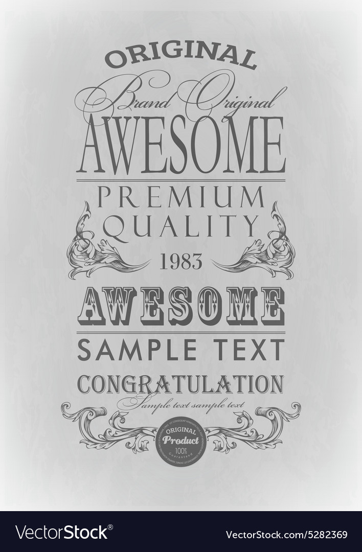 Calligraphic design elements Royalty Free Vector Image