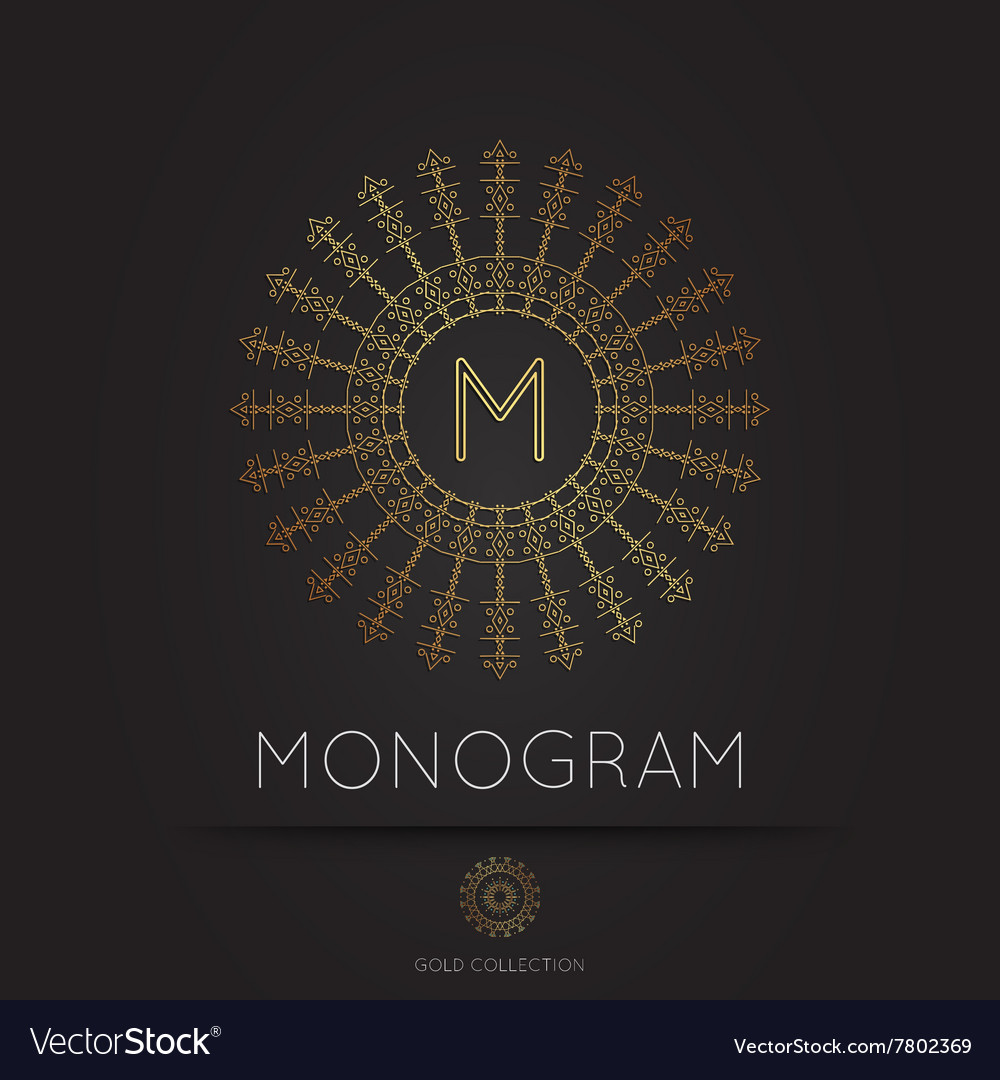 Monogram icon Royalty Free Vector Image - VectorStock
