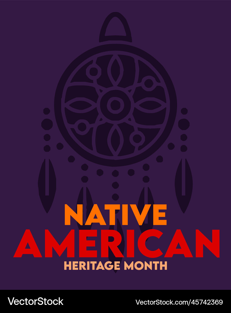 Native american heritage month Royalty Free Vector Image