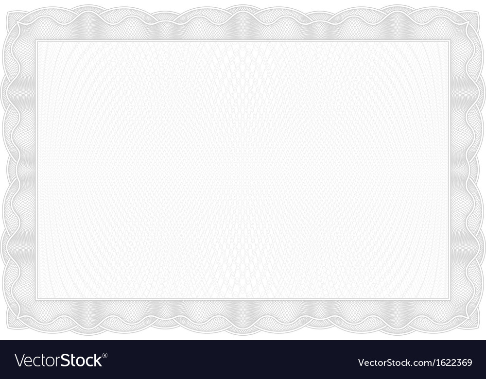 Template Gray border diplomas certificate and Vector Image Template Gray border diplomas certificate and Vector Image