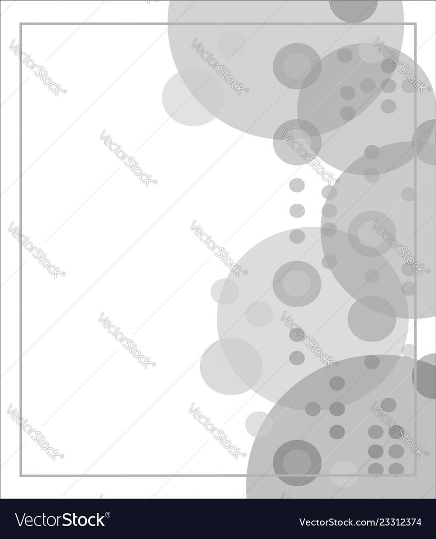 Abstract round shape geometric pattern frame Vector Image