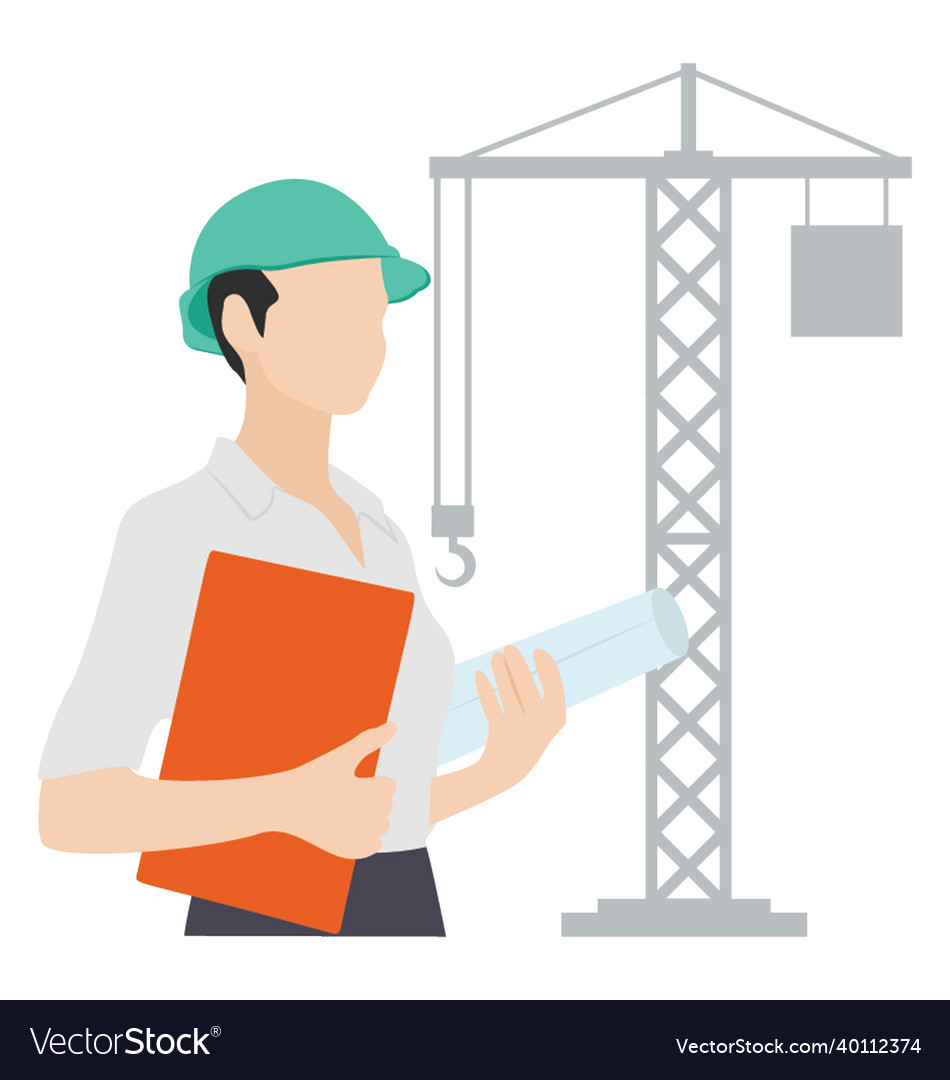 Building engineer Royalty Free Vector Image - VectorStock