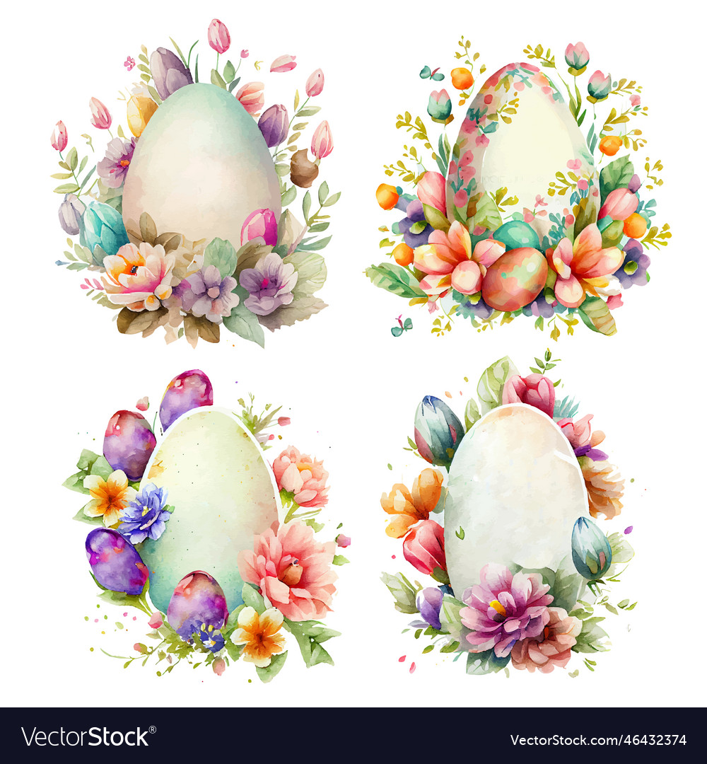Frame theme easter Royalty Free Vector Image - VectorStock