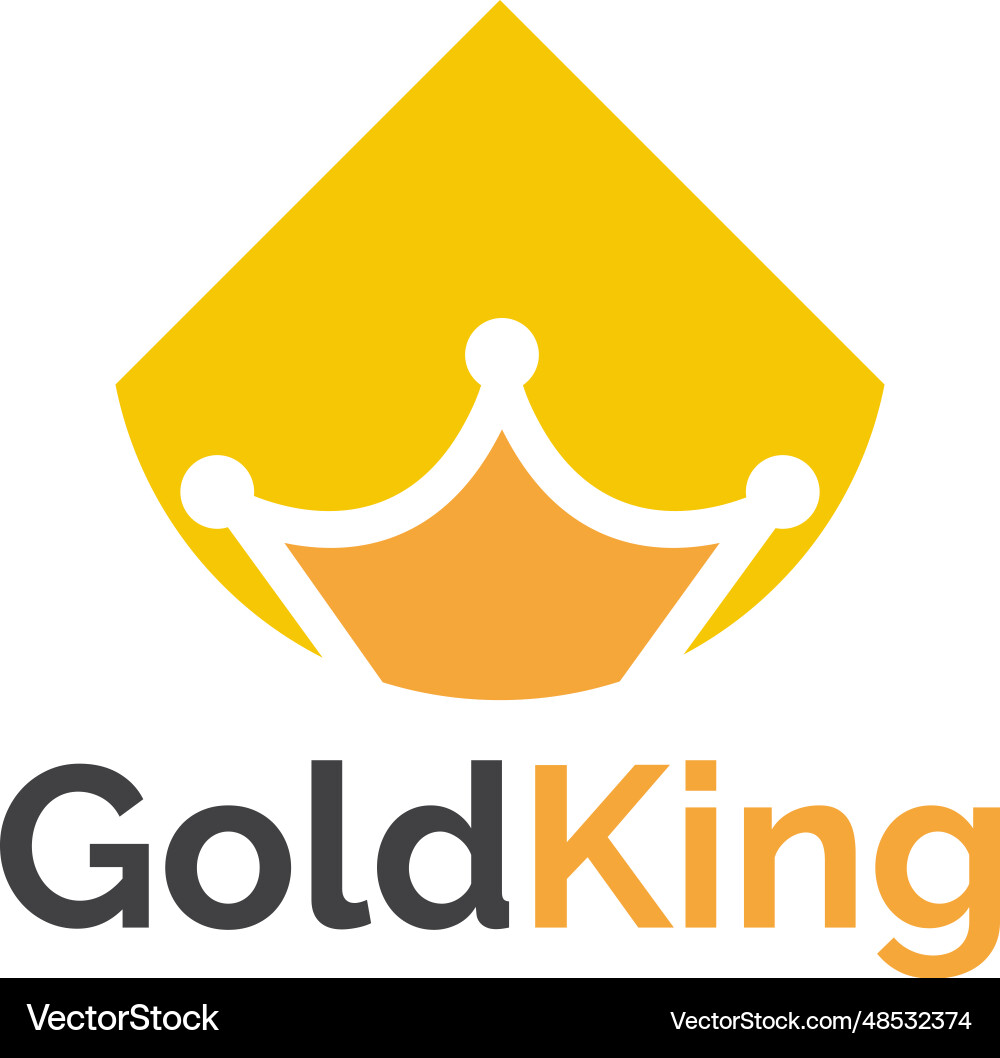 Gold logo Royalty Free Vector Image - VectorStock