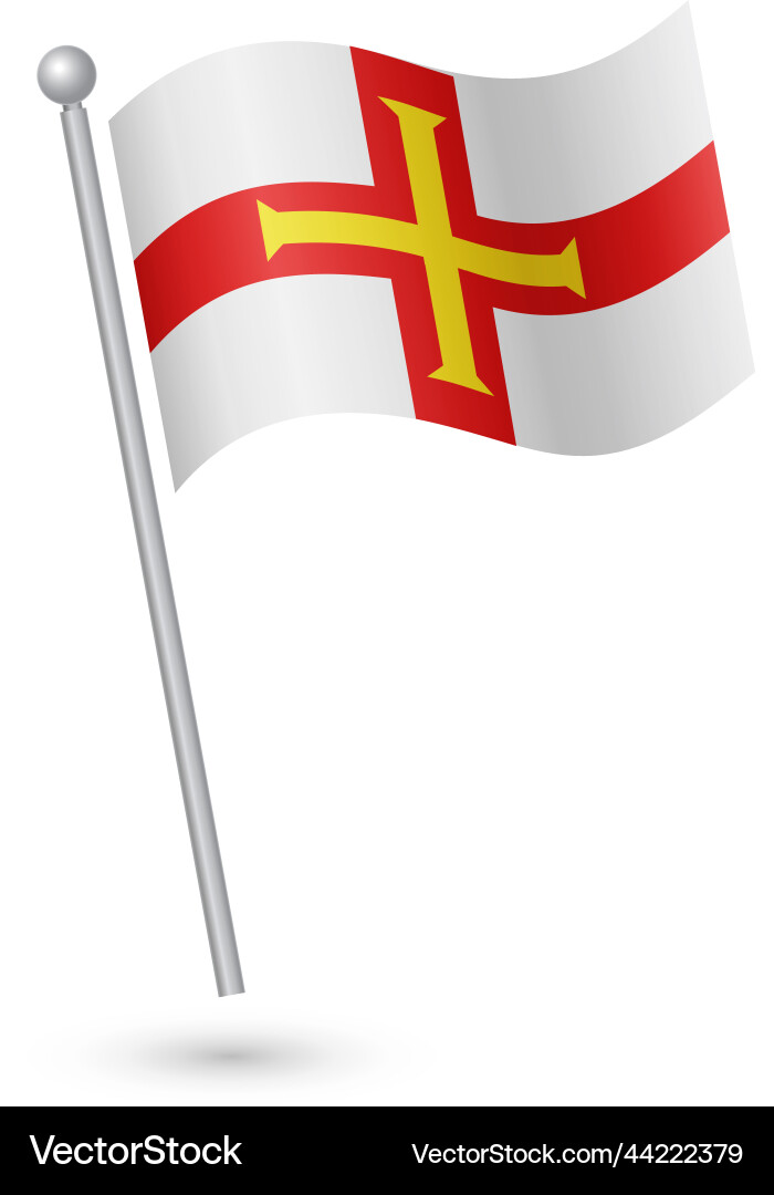 Guernsey flag Royalty Free Vector Image - VectorStock