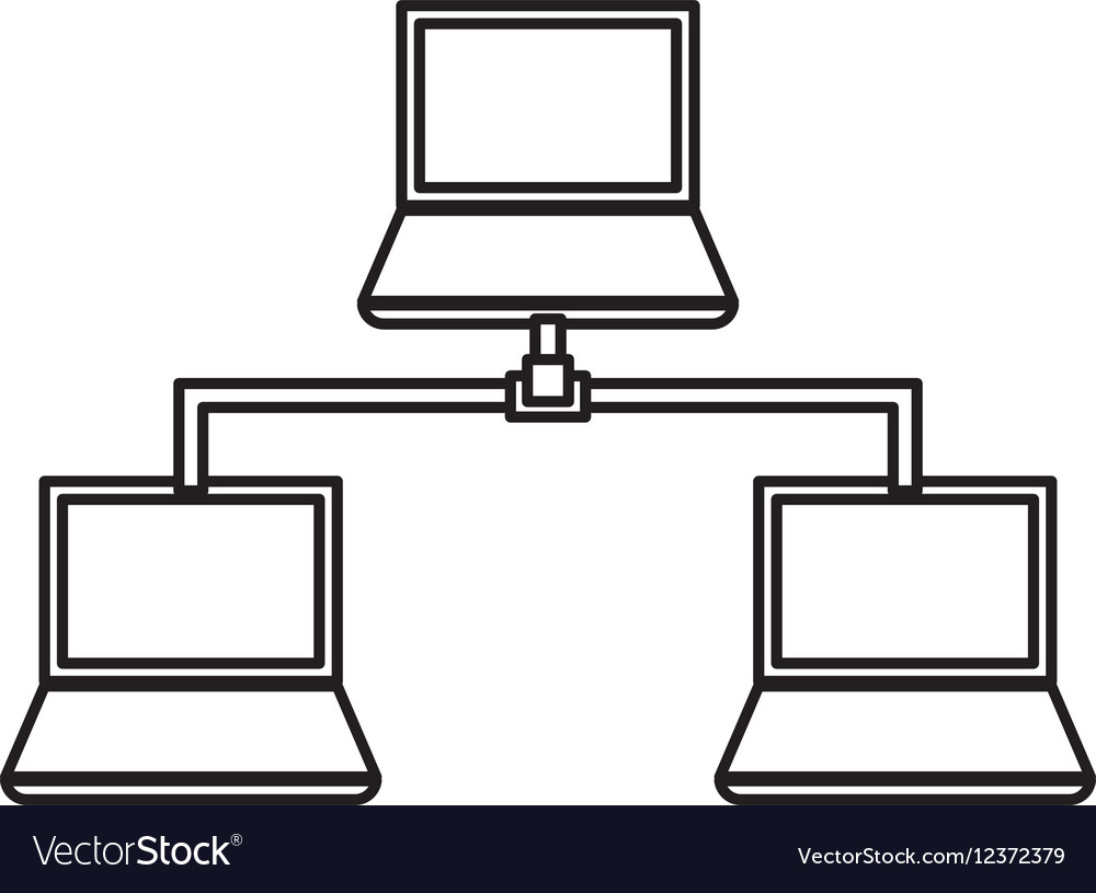 Laptop computer technology Royalty Free Vector Image