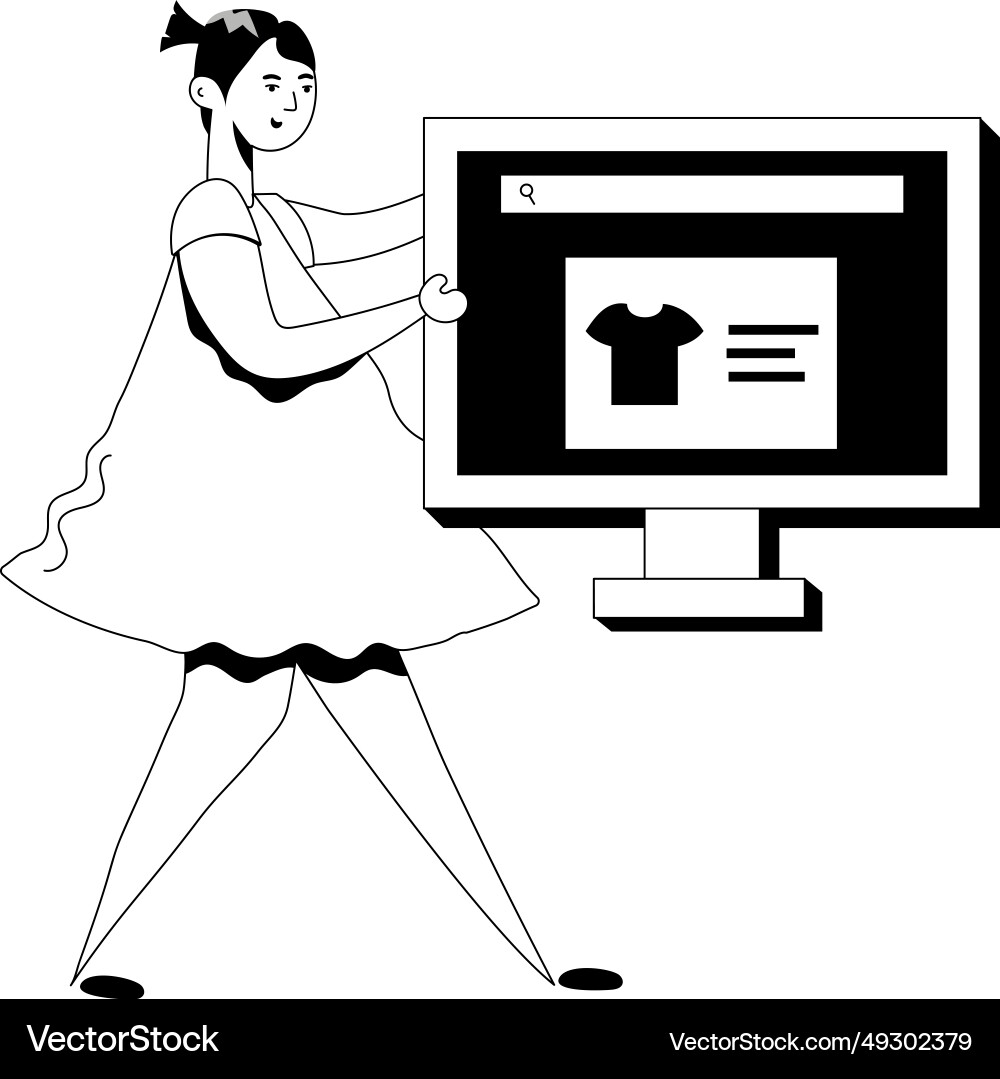 Online shopping Royalty Free Vector Image - VectorStock