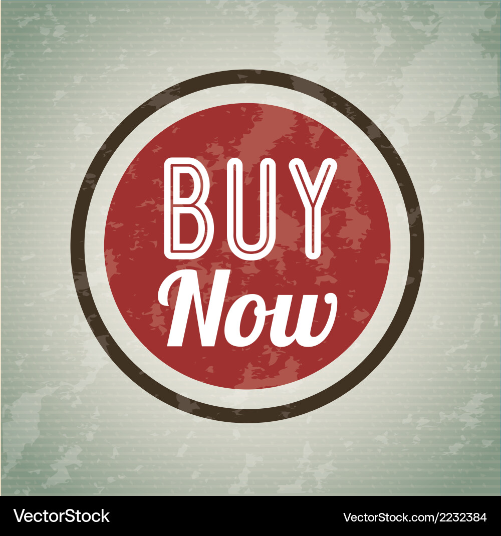 Buy now design over pattern background Royalty Free Vector