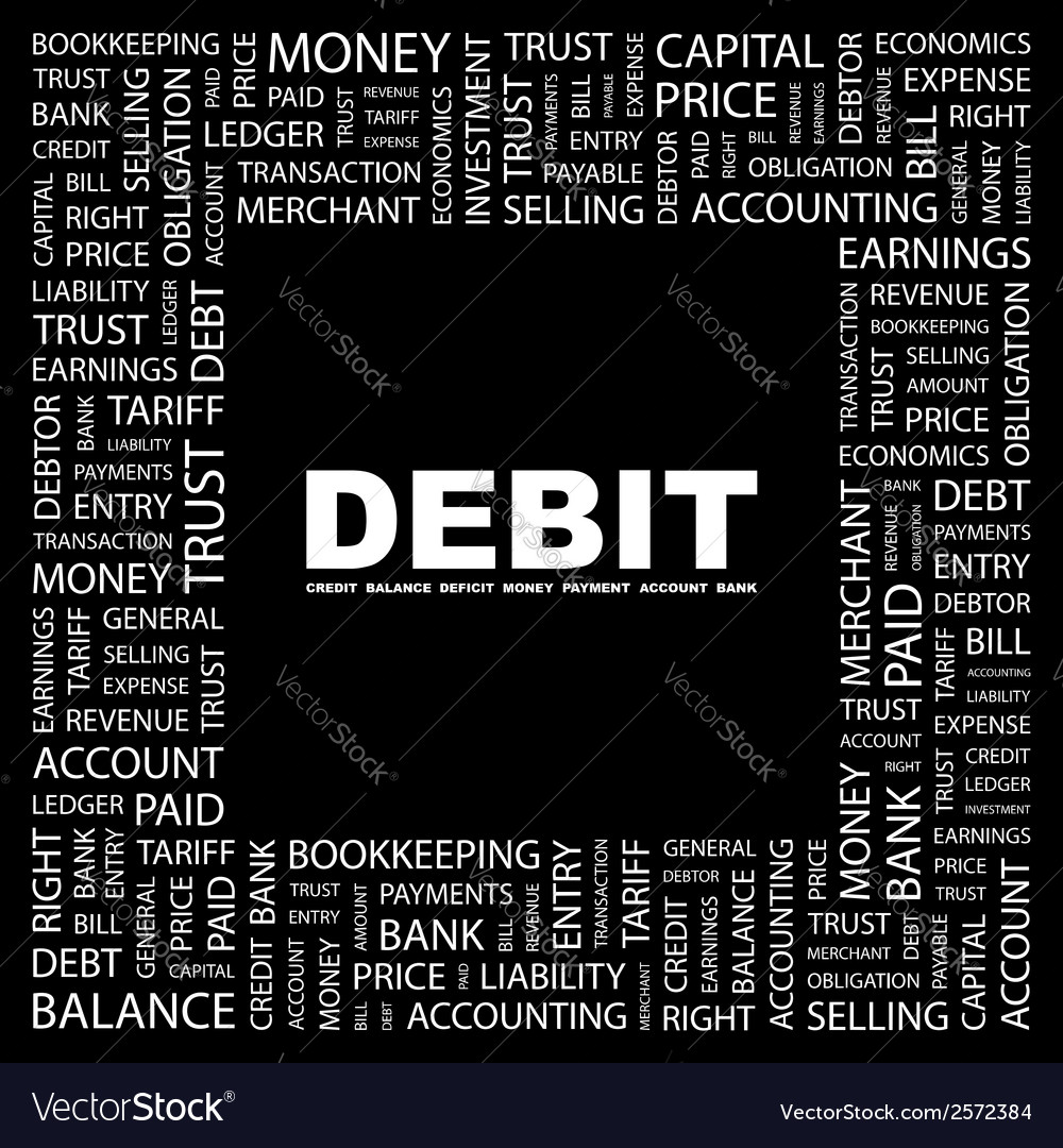 Debit Royalty Free Vector Image - VectorStock
